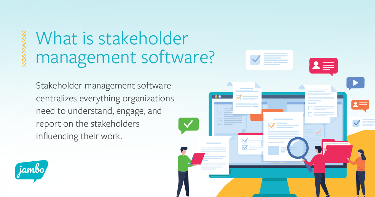 The definitive guide to stakeholder management software | Jambo